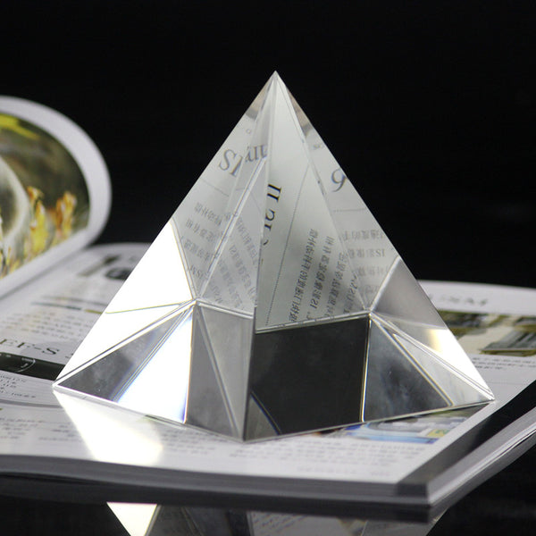 Egyptian Pyramids Glass Figurines - Glass Art Showcase